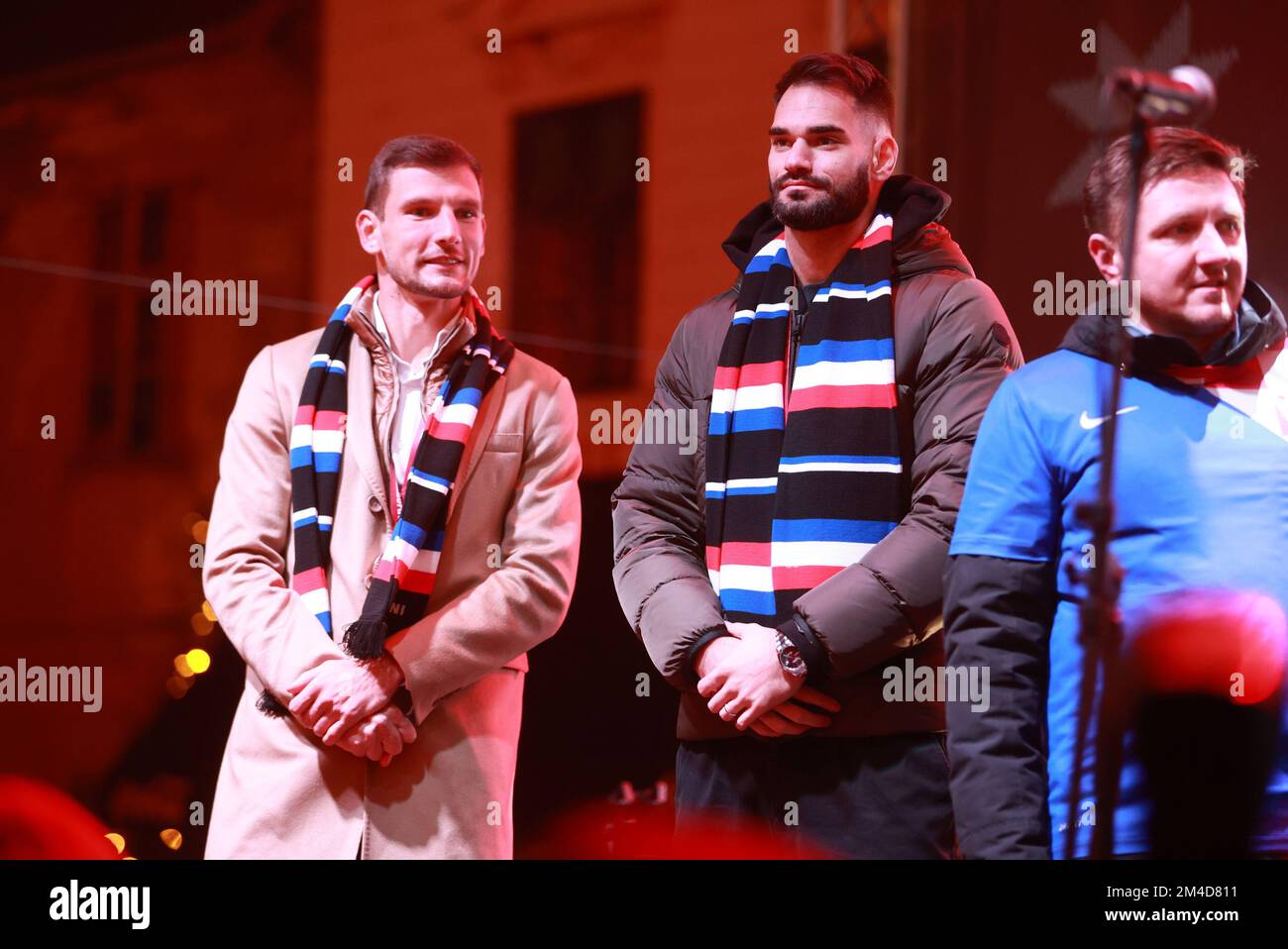 Welcome ceremony for the Croatian national team players Domagoj Vida ...