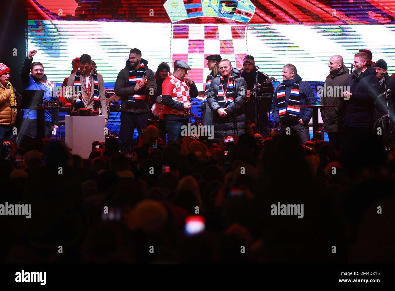 Welcome ceremony for the Croatian national team players Domagoj Vida ...