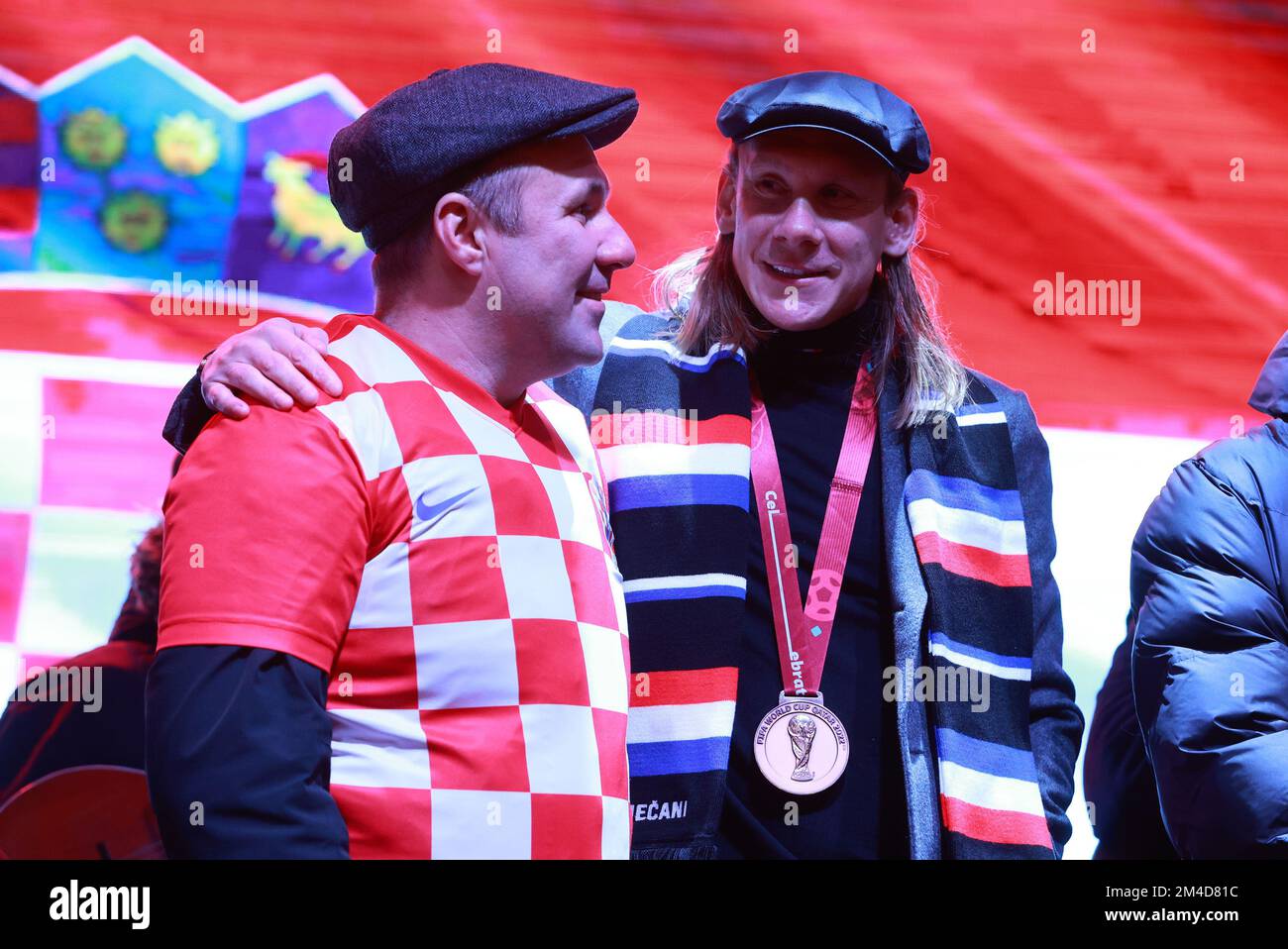 Welcome ceremony for the Croatian national team players Domagoj Vida ...