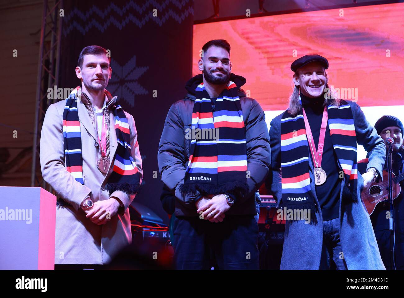 Welcome ceremony for the Croatian national team players Domagoj Vida ...