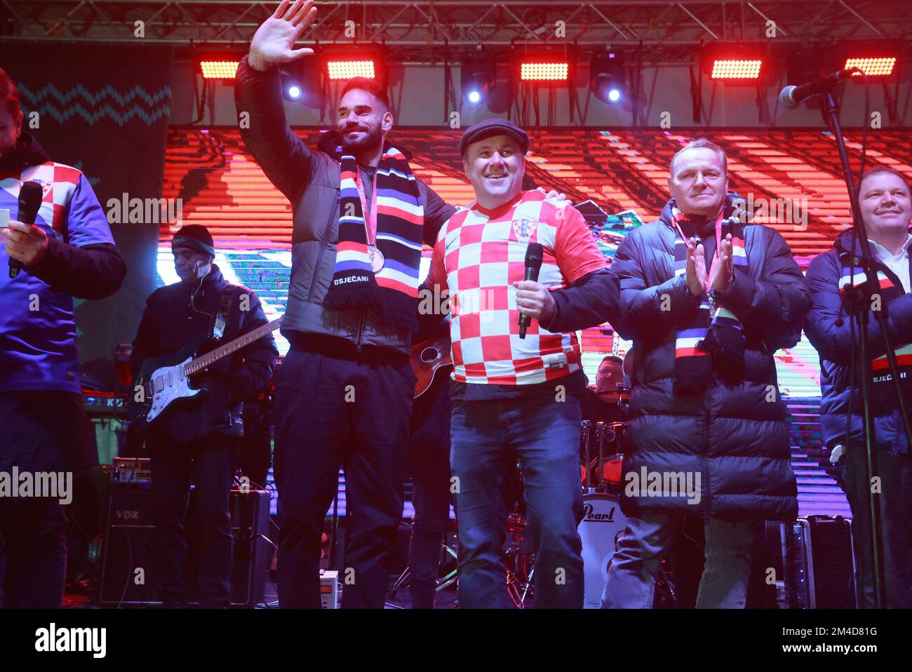 Welcome ceremony for the Croatian national team players Domagoj Vida ...