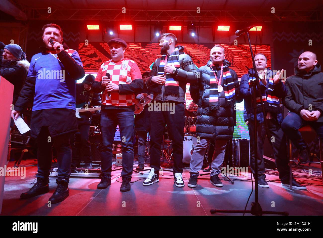 Welcome ceremony for the Croatian national team players Domagoj Vida ...