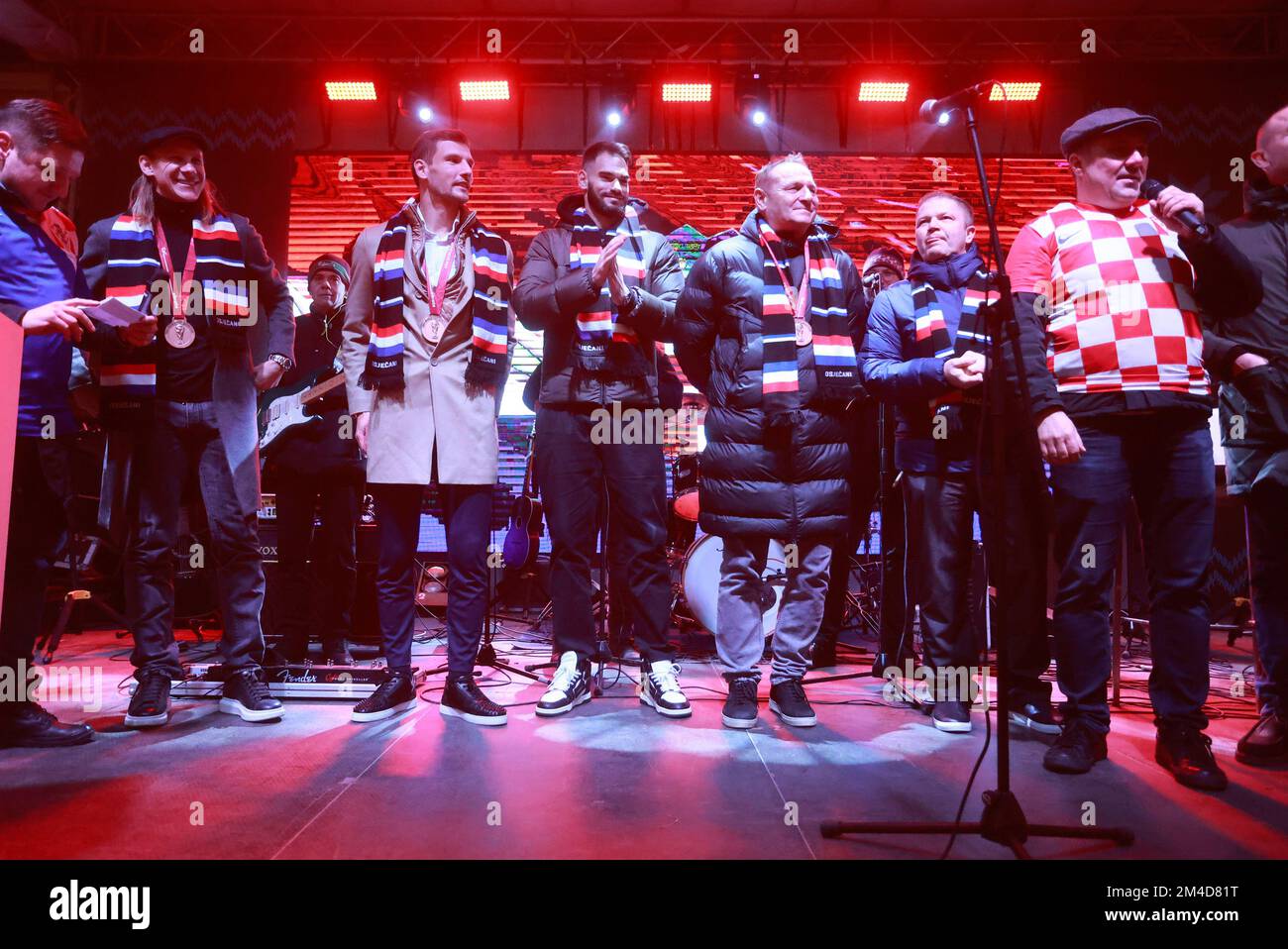 Welcome ceremony for the Croatian national team players Domagoj Vida ...