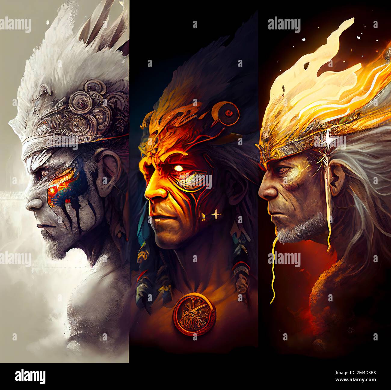 Masks of the Spirits, close to Nature and expressing identity Stock ...