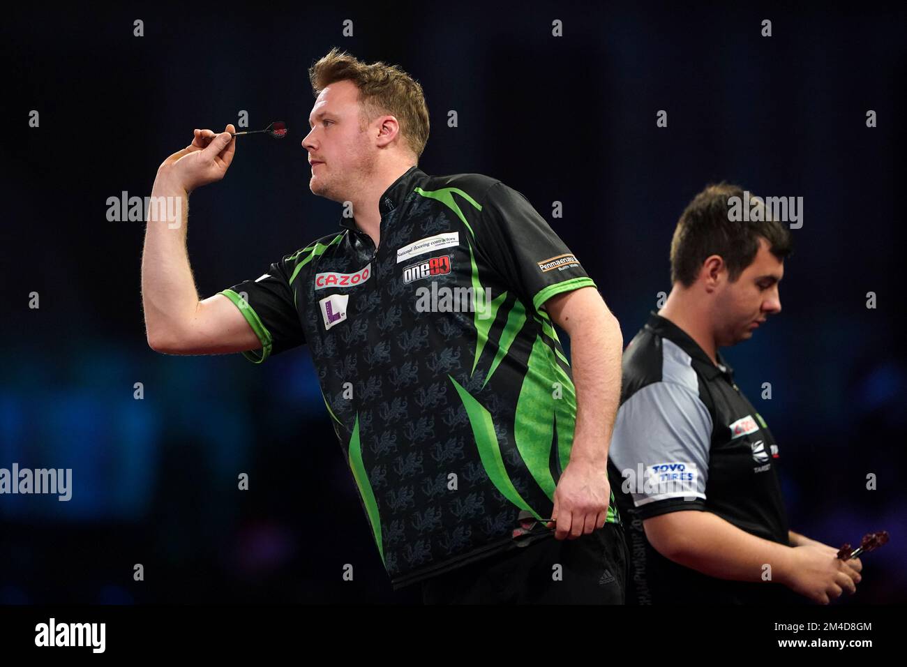 Wales' Jim Williams in action against Poland's Sebastian Bialecki ...