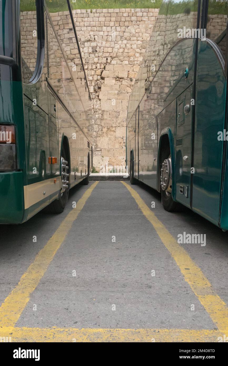 Bus parking hi-res stock photography and images - Alamy
