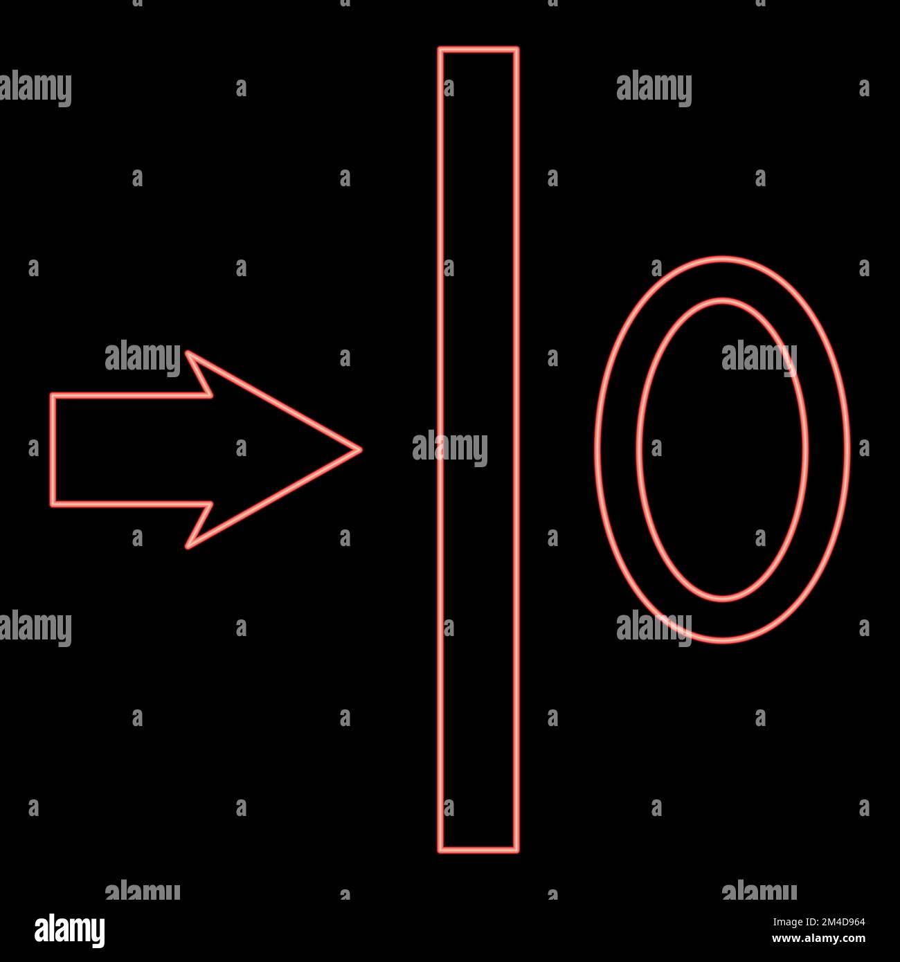 Neon custom sticker Designation on the wallpaper symbol icon black ...