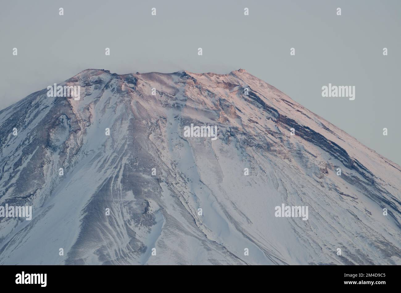 Mount Fuji covered by snow. Fuji-Hakone-Izu National Park. Honshu ...