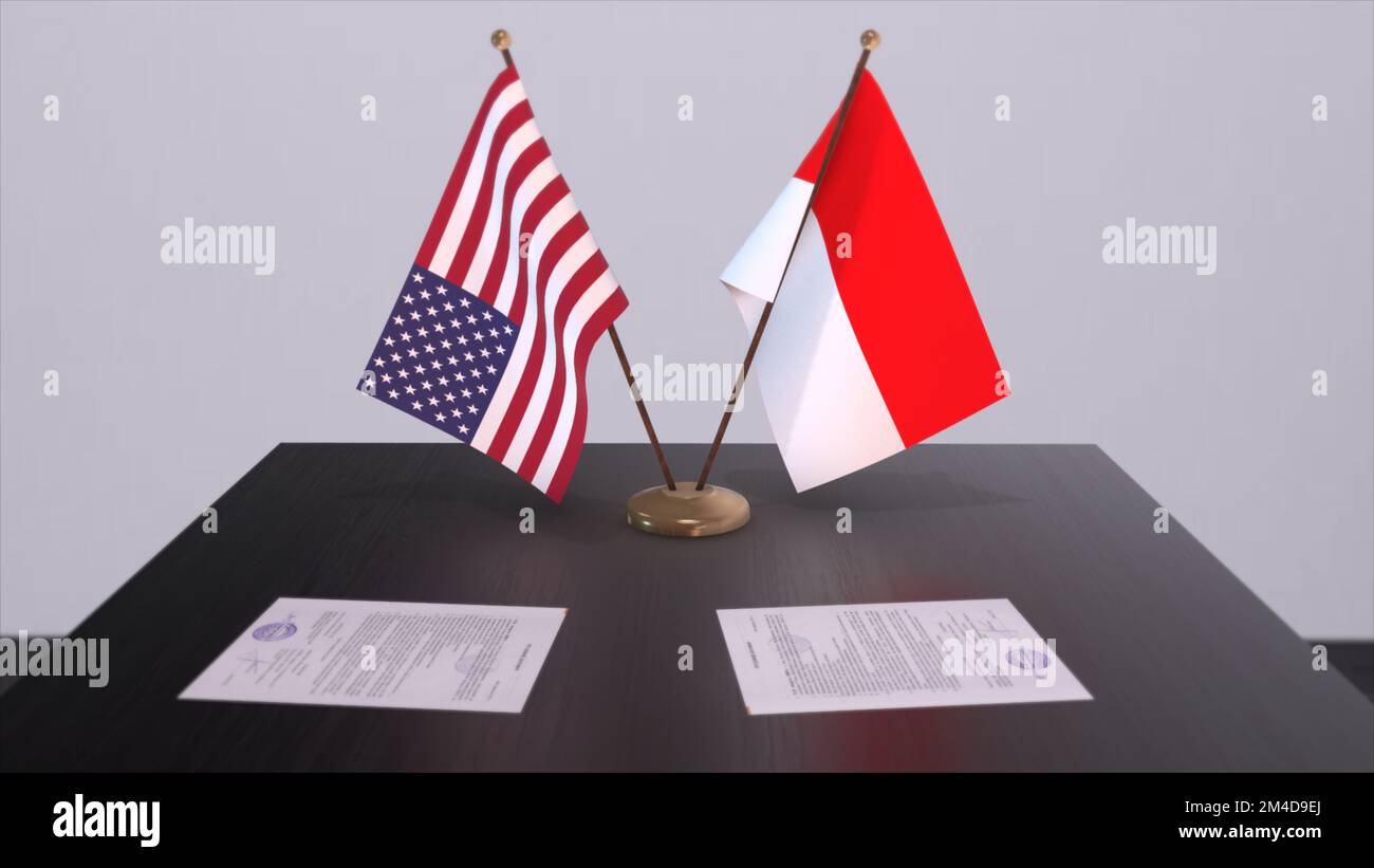 Usa and indonesia negotiations hi-res stock photography and images - Alamy