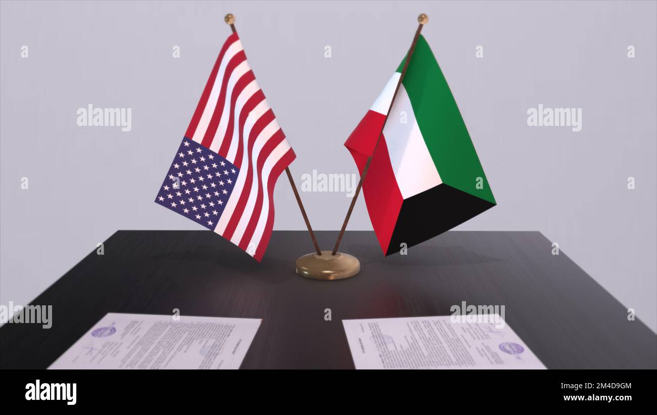 Kuwait usa flag hi-res stock photography and images - Alamy