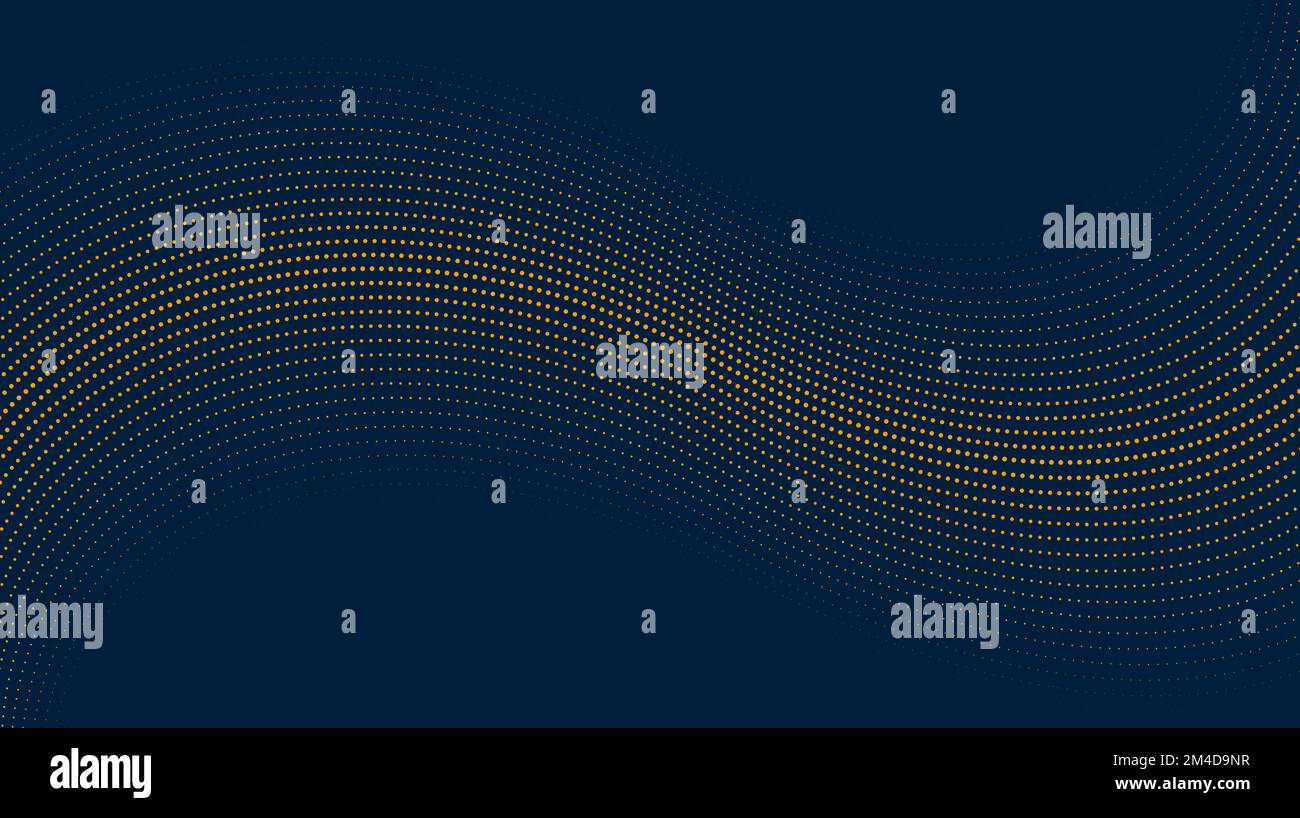 Gold wave lines background. Abstract dotted stripes texture. Warped and ...