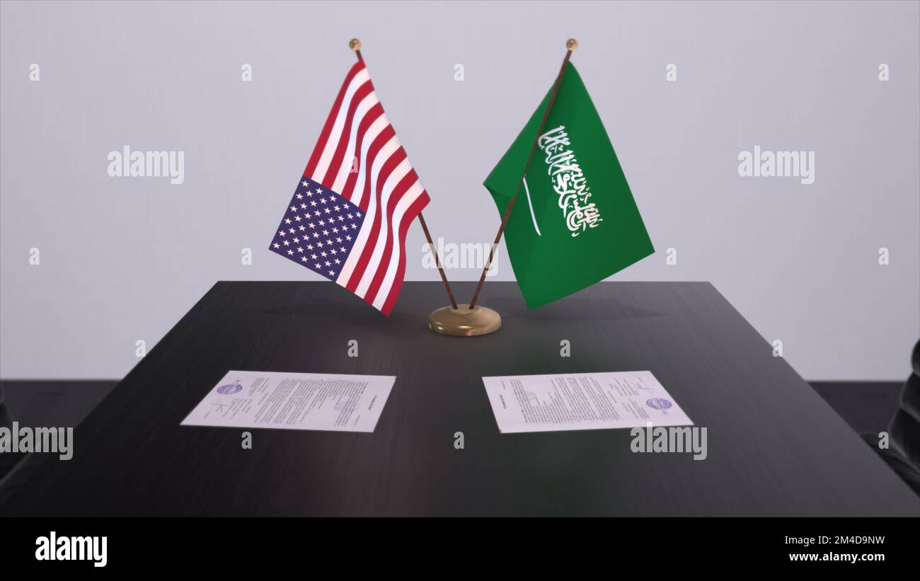 Saudi arabia usa negotiating table hi-res stock photography and images ...