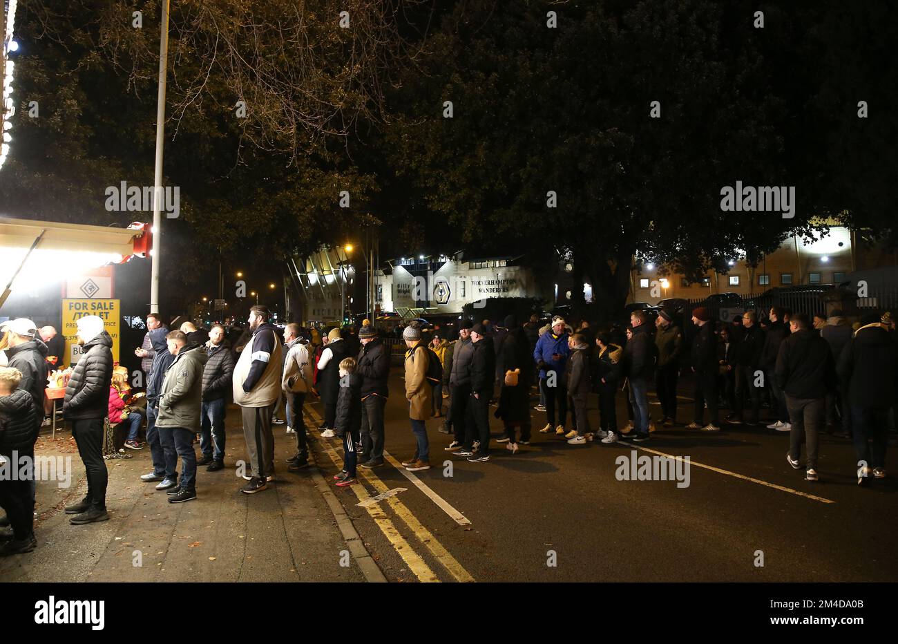 Wolverhampton Wanderers fans outside the stadium ahead of the Carabao ...
