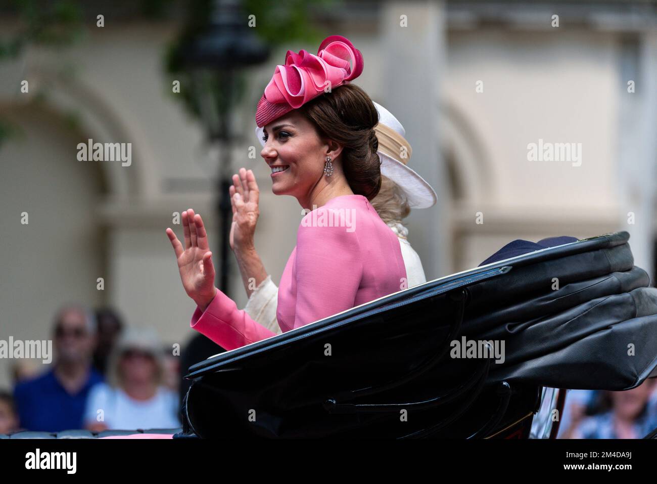 Duchess of Cambridge in a carriage at Trooping the Colour 2017, The ...