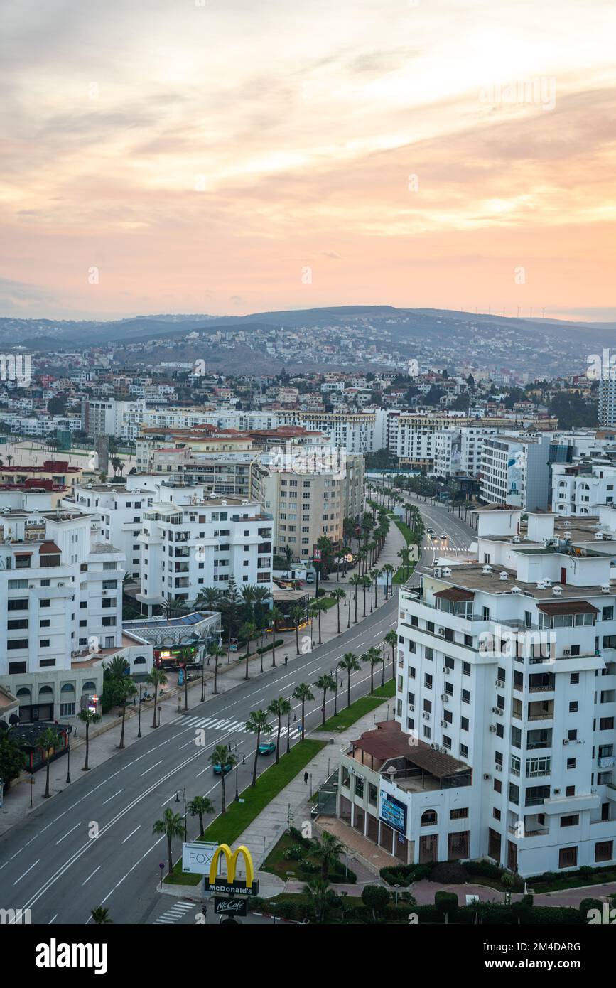 Panoramic view over the buildings downtown Tanger Stock Photo - Alamy