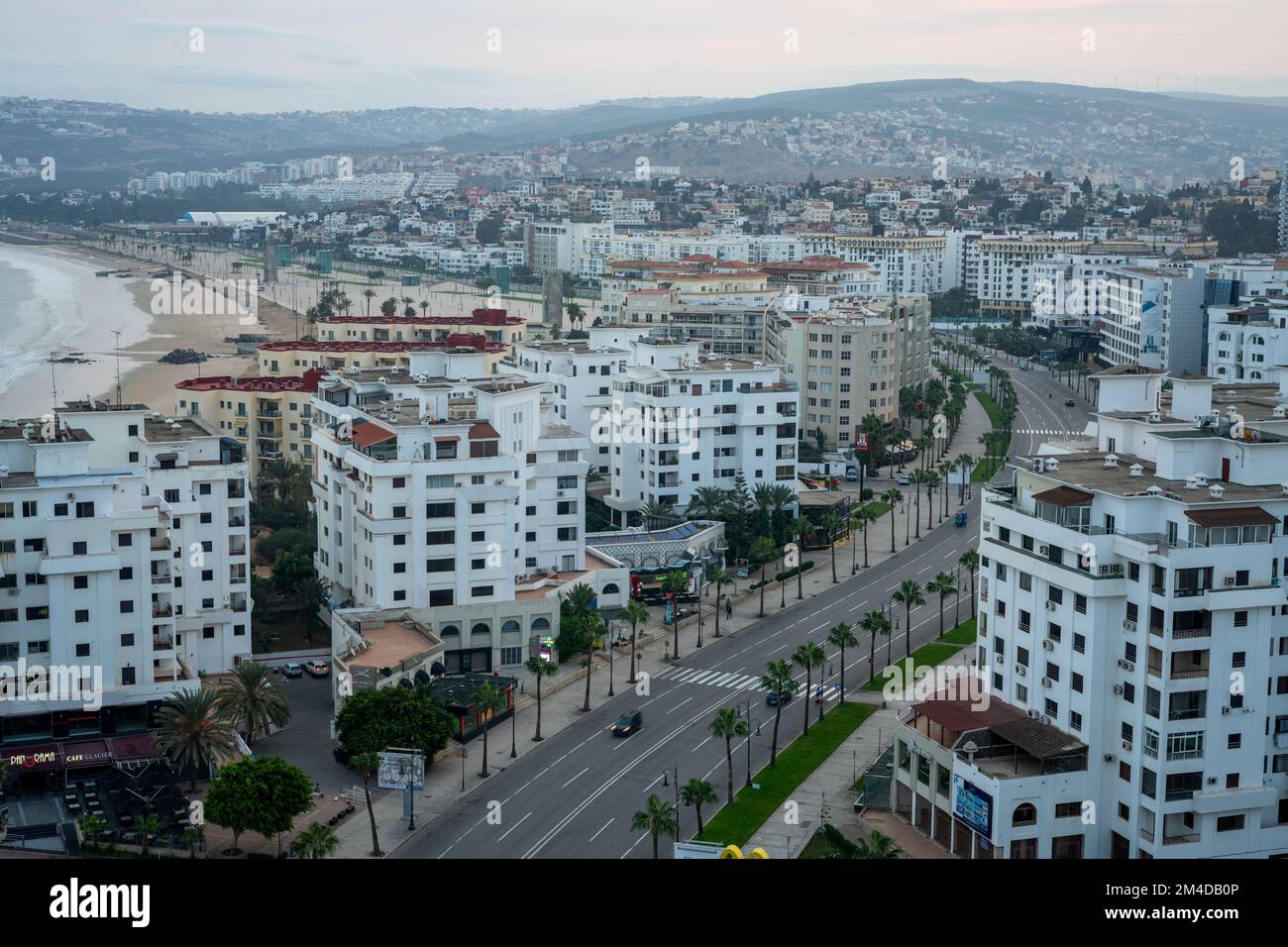 Panoramic view over the buildings downtown Tanger Stock Photo - Alamy