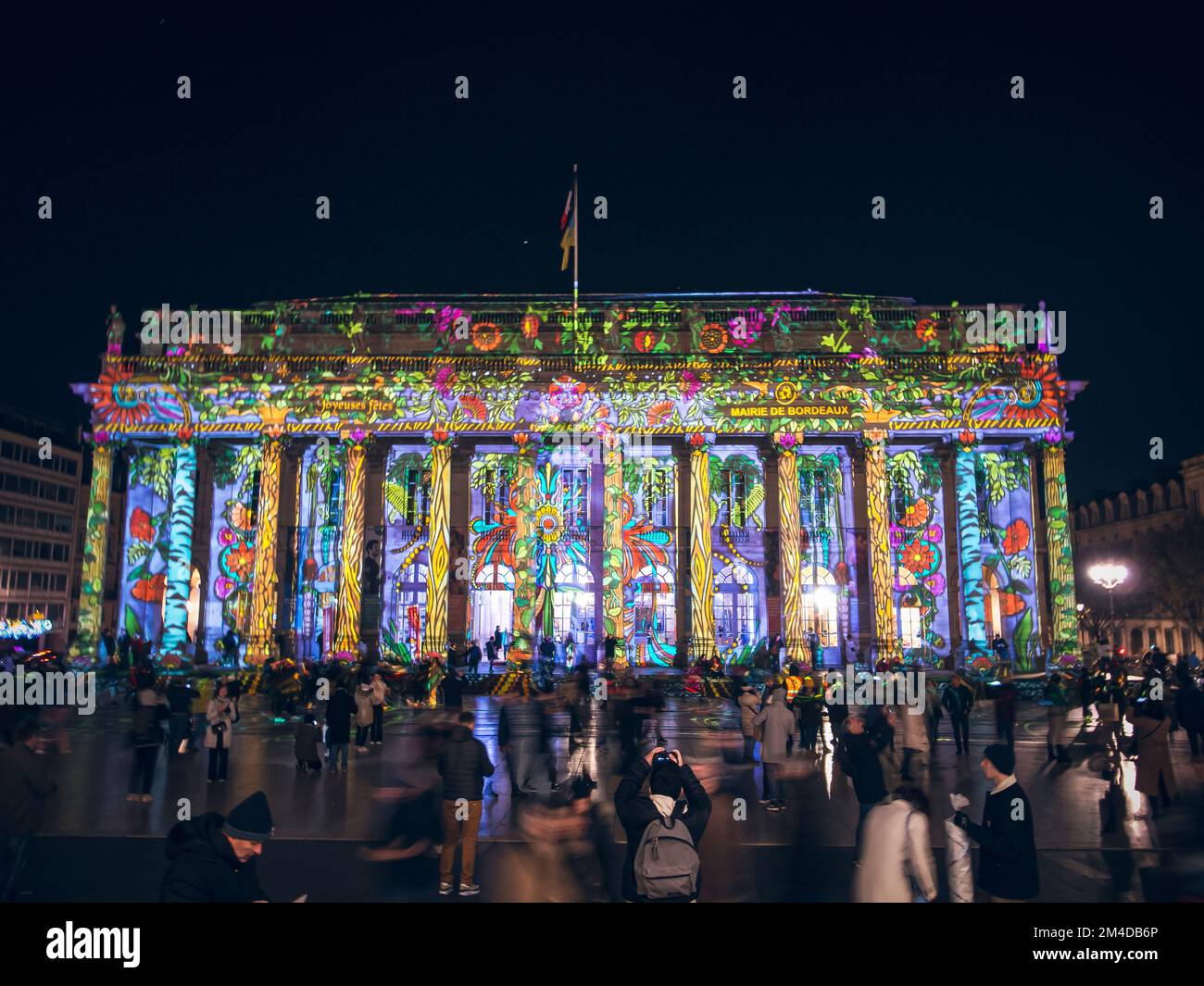 The Opera National de Bordeaux illuminated at night Stock Photo - Alamy