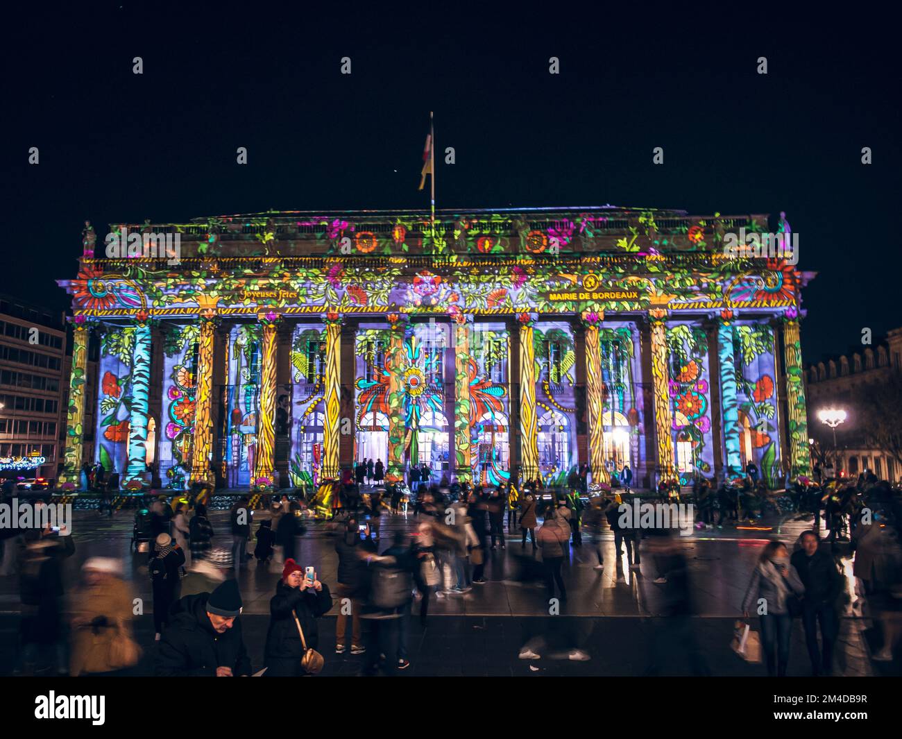 The Opera National de Bordeaux illuminated at night Stock Photo - Alamy