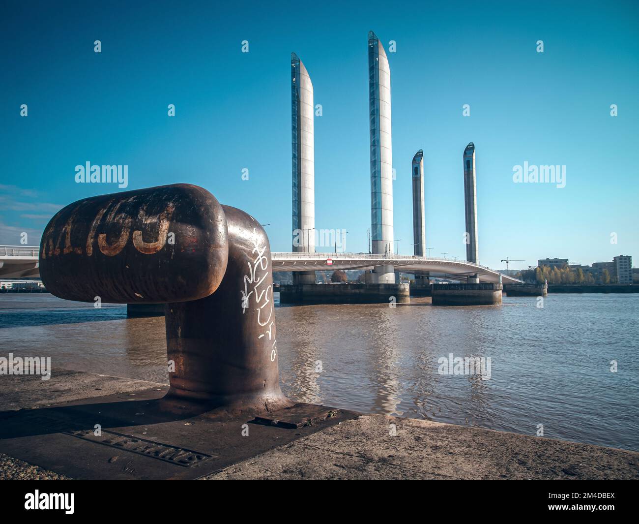The Pont Jacques Chaban Delmas in Bordeaux Stock Photo - Alamy