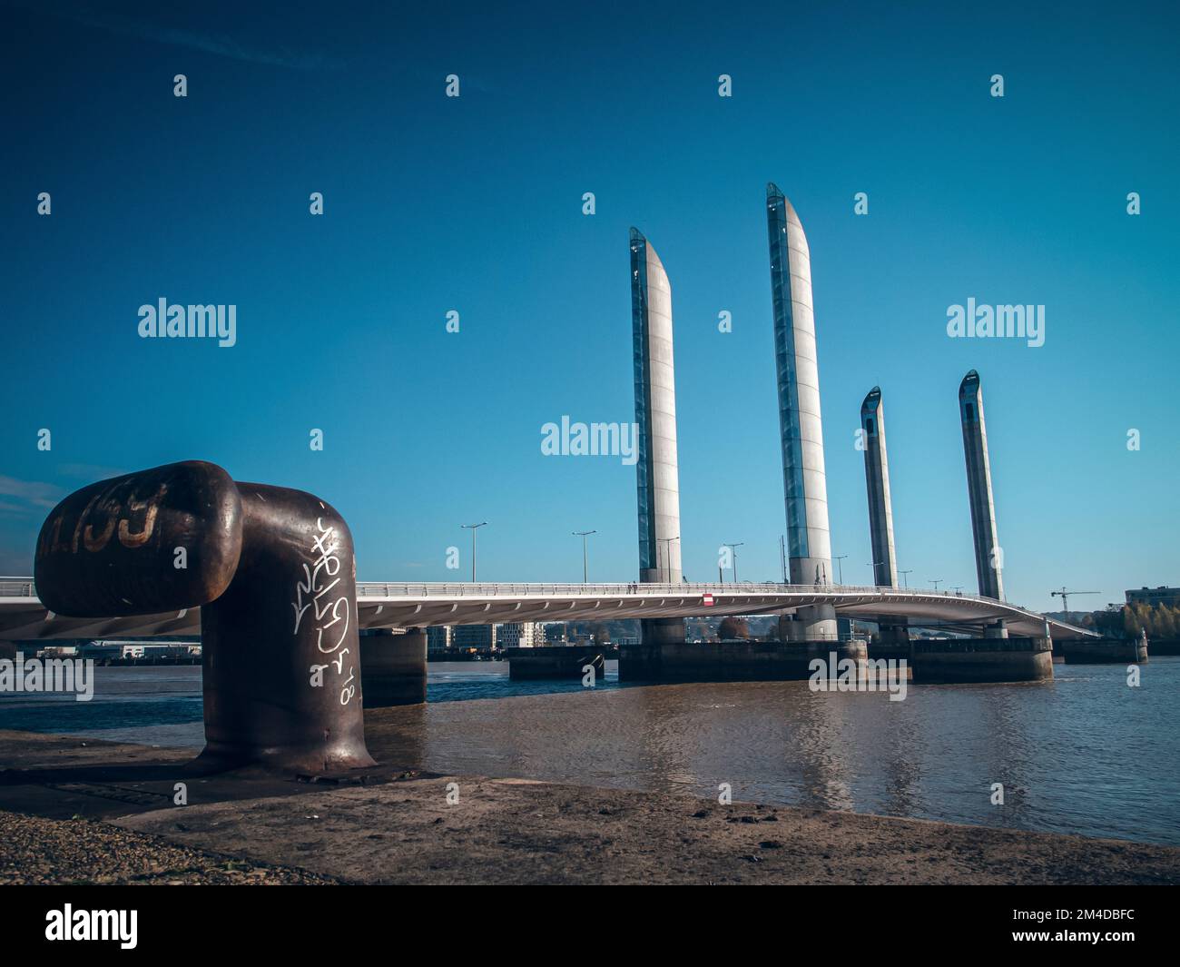 The Pont Jacques Chaban Delmas in Bordeaux Stock Photo - Alamy