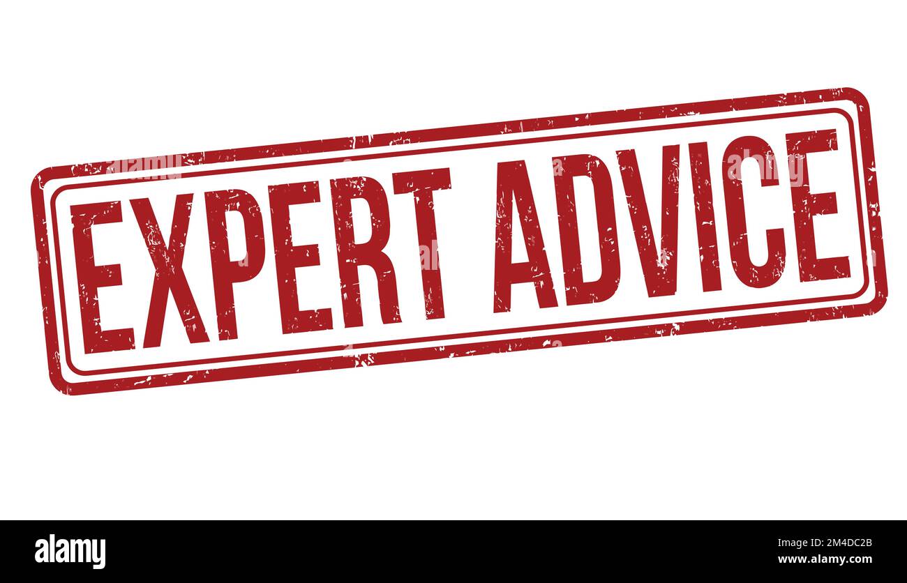 Expert advice grunge rubber stamp on white background, vector ...