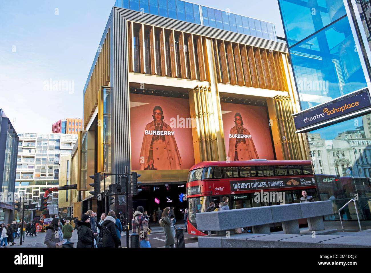 Burberry clothing electronic advert ad advertisement display on ...