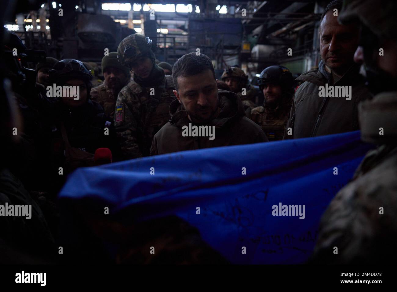 Bakhmut, Donetsk Oblast, Ukraine. 20th Dec, 2022. Ukrainian President ...