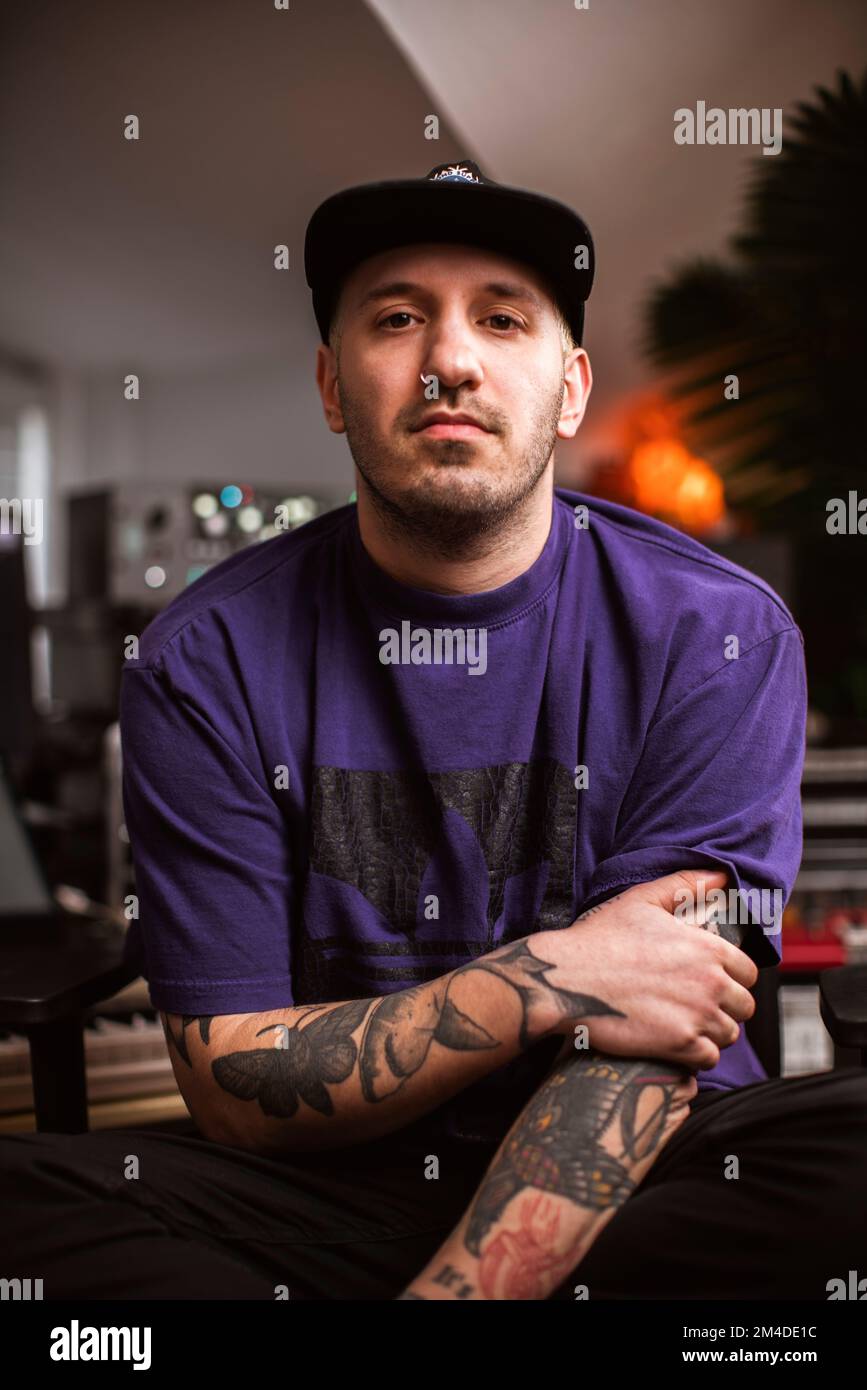 Recording studio photoshoot with Jack Wilson from Fickle Friends in ...