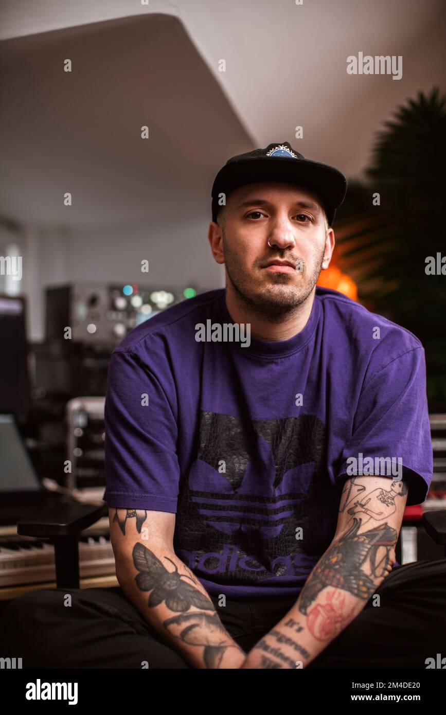 Recording studio photoshoot with Jack Wilson from Fickle Friends in ...