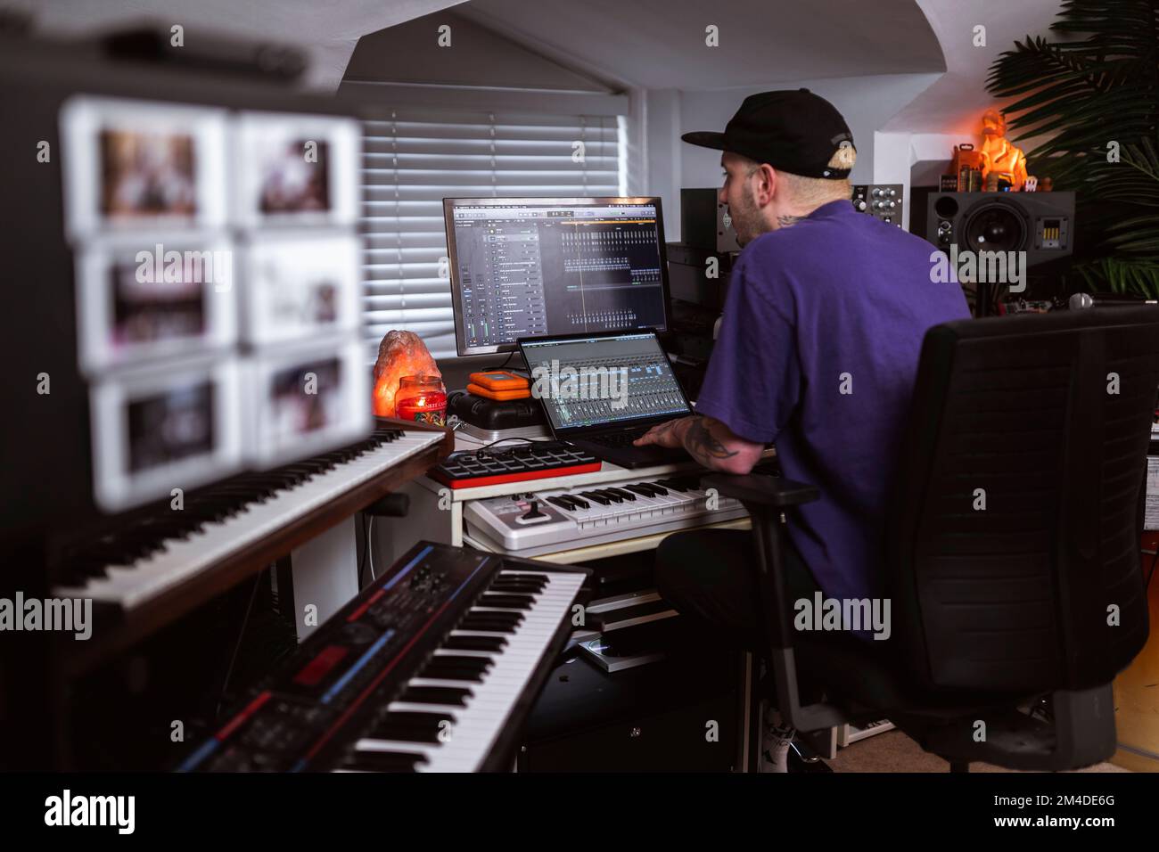 Recording studio photoshoot with Jack Wilson from Fickle Friends in ...