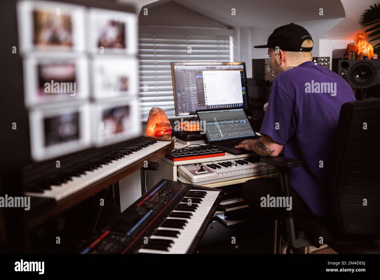 Recording studio photoshoot with Jack Wilson from Fickle Friends in ...