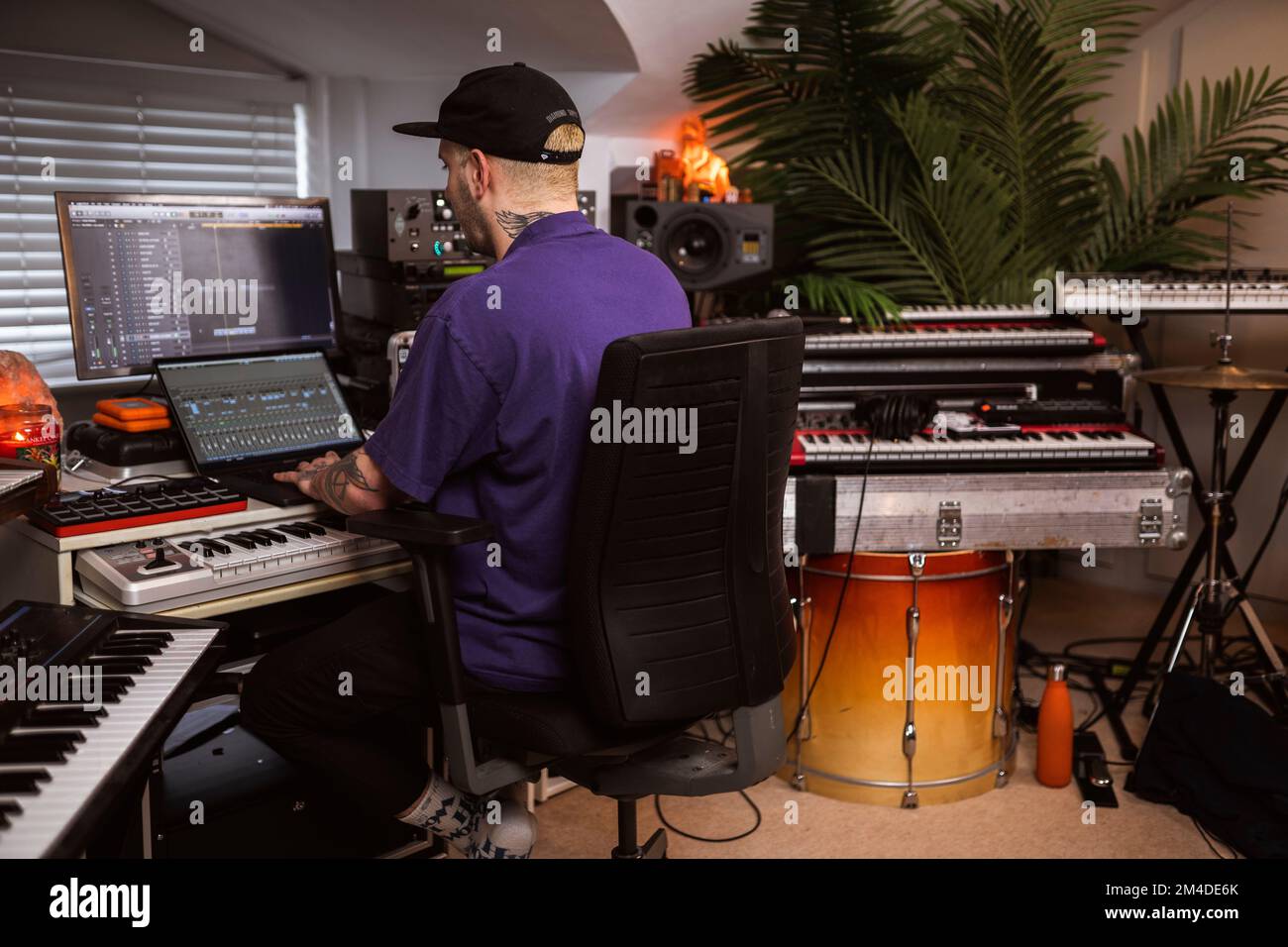 Recording studio photoshoot with Jack Wilson from Fickle Friends in ...