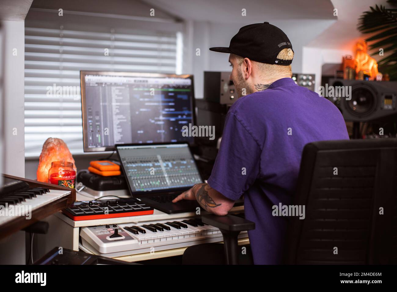 Recording studio photoshoot with Jack Wilson from Fickle Friends in ...