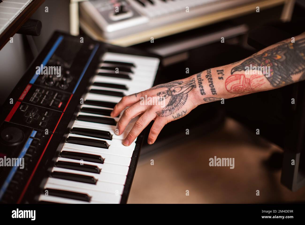 Recording studio photoshoot with Jack Wilson from Fickle Friends in ...