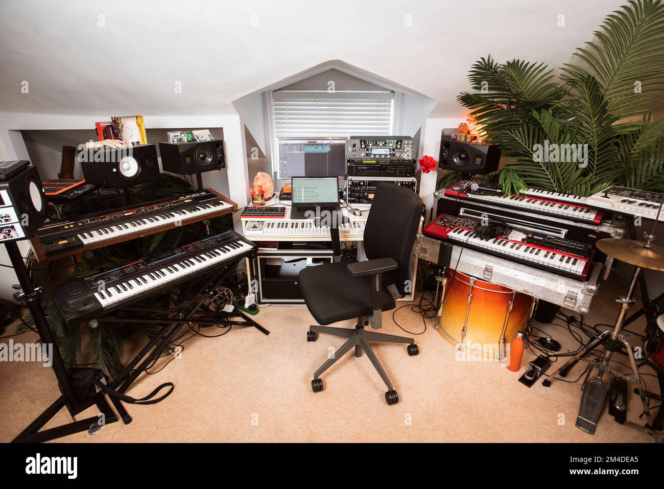 Recording studio photoshoot with Jack Wilson from Fickle Friends in ...