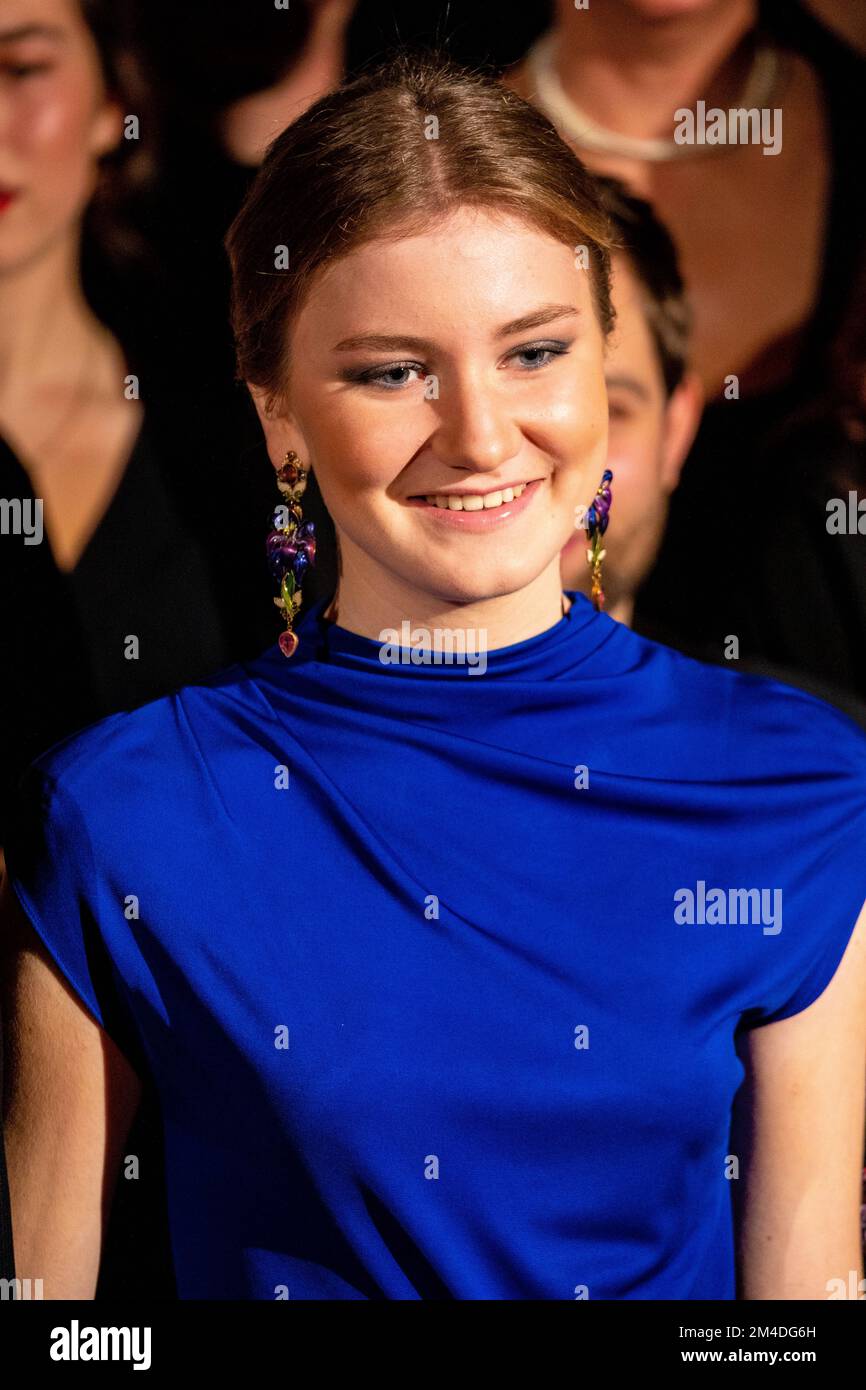 Brussels, Belgium - 20 Dec 2022, Princess Elisabeth of Belgium pose for ...