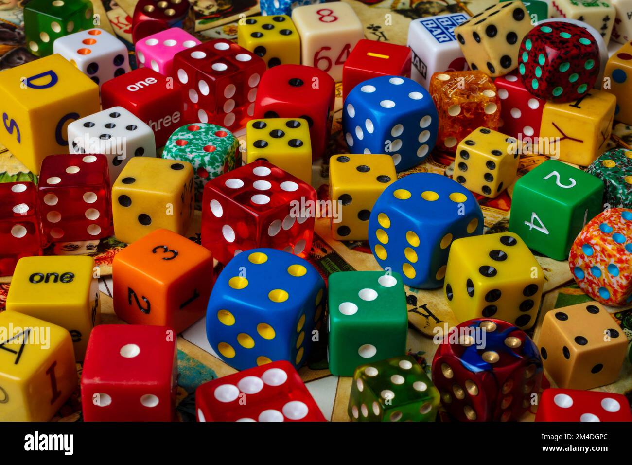 Still life with dice hi-res stock photography and images - Alamy