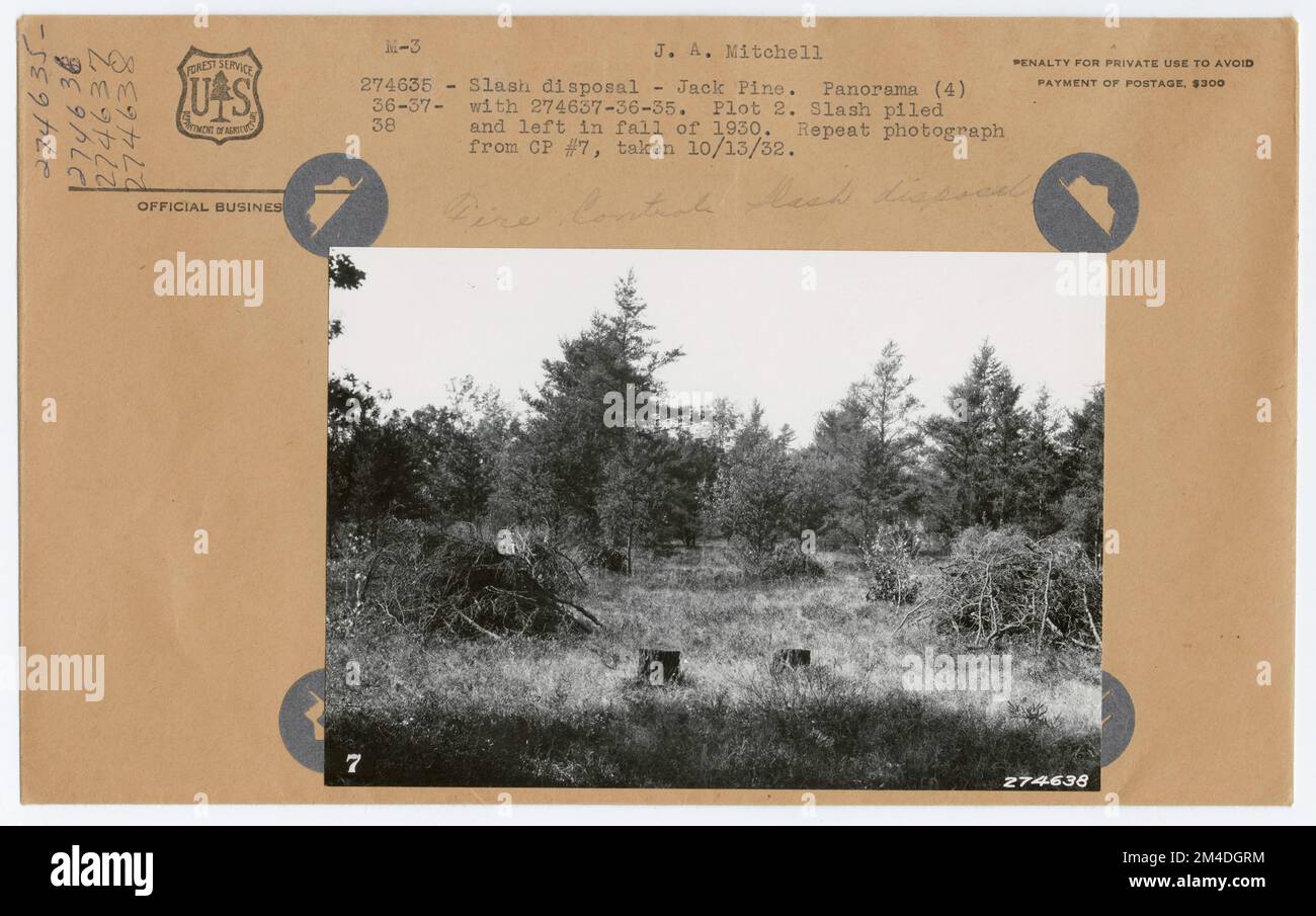 Fire Prevention - Slash Disposal. Photographs Relating to National ...
