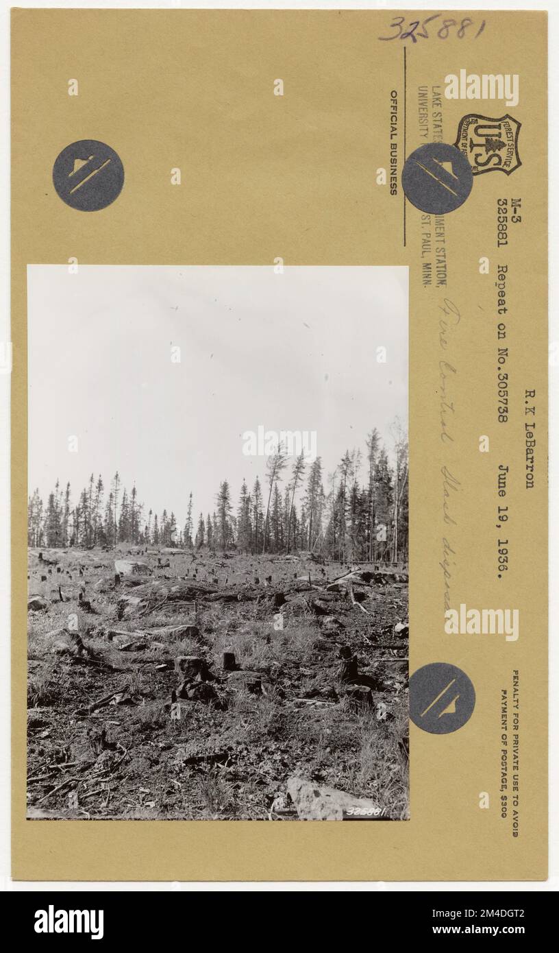 Fire Prevention - Slash Disposal. Photographs Relating to National ...