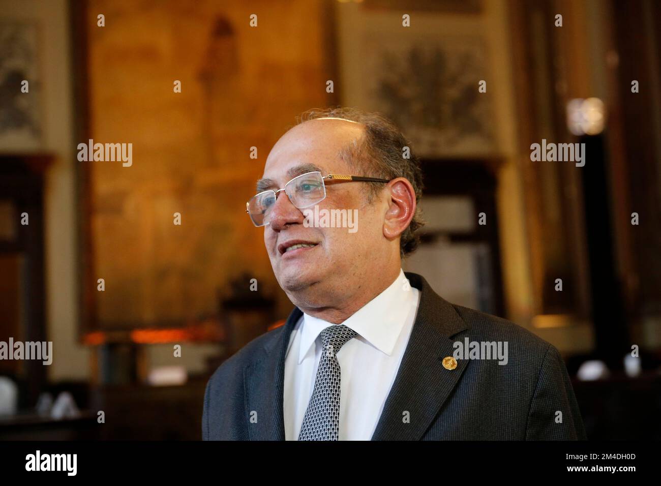Mr Gilmar Mendes portrait, senior judge member of Brazilian Supreme ...