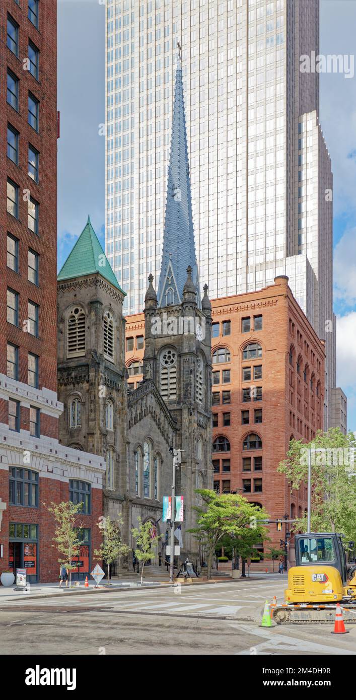 Cleveland landmark Old Stone Church was built in 1855, designed by ...