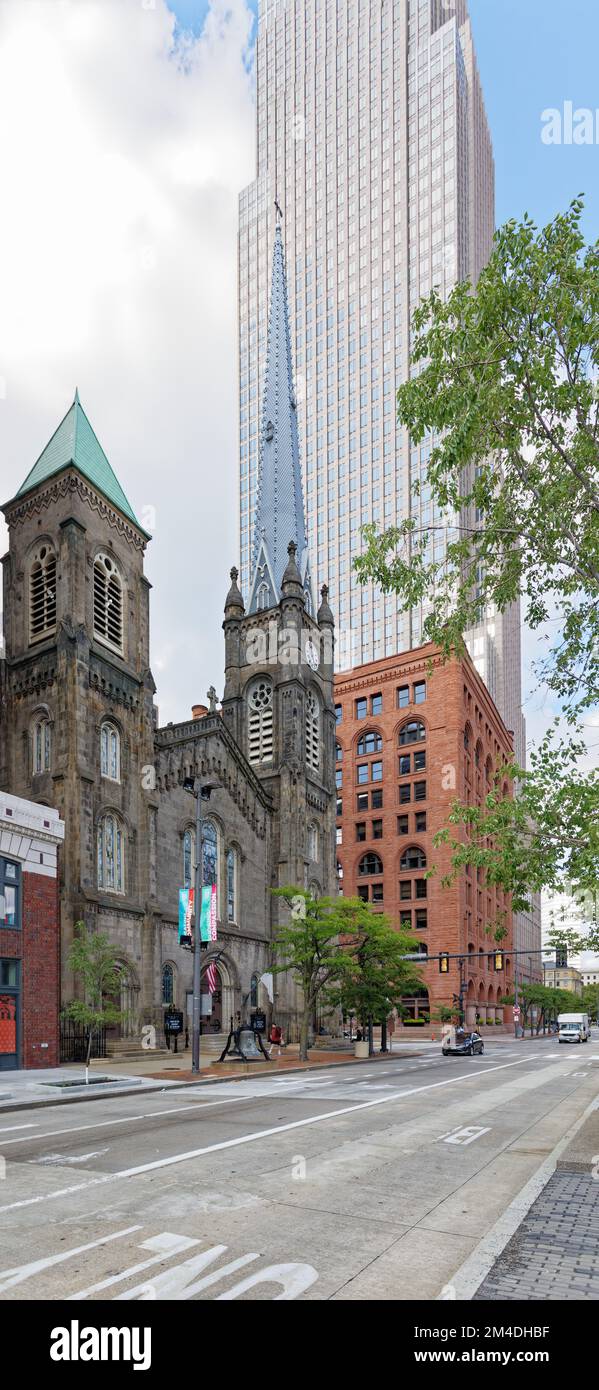 Cleveland landmark Old Stone Church was built in 1855, designed by ...