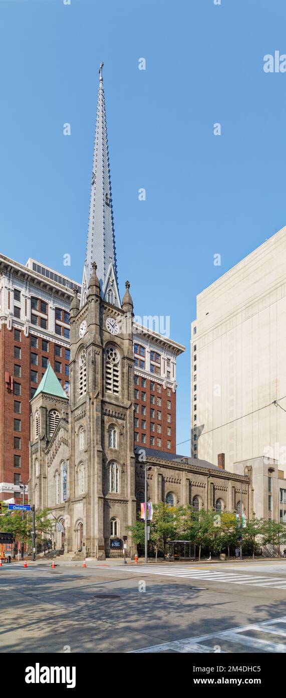 Cleveland landmark Old Stone Church was built in 1855, designed by ...