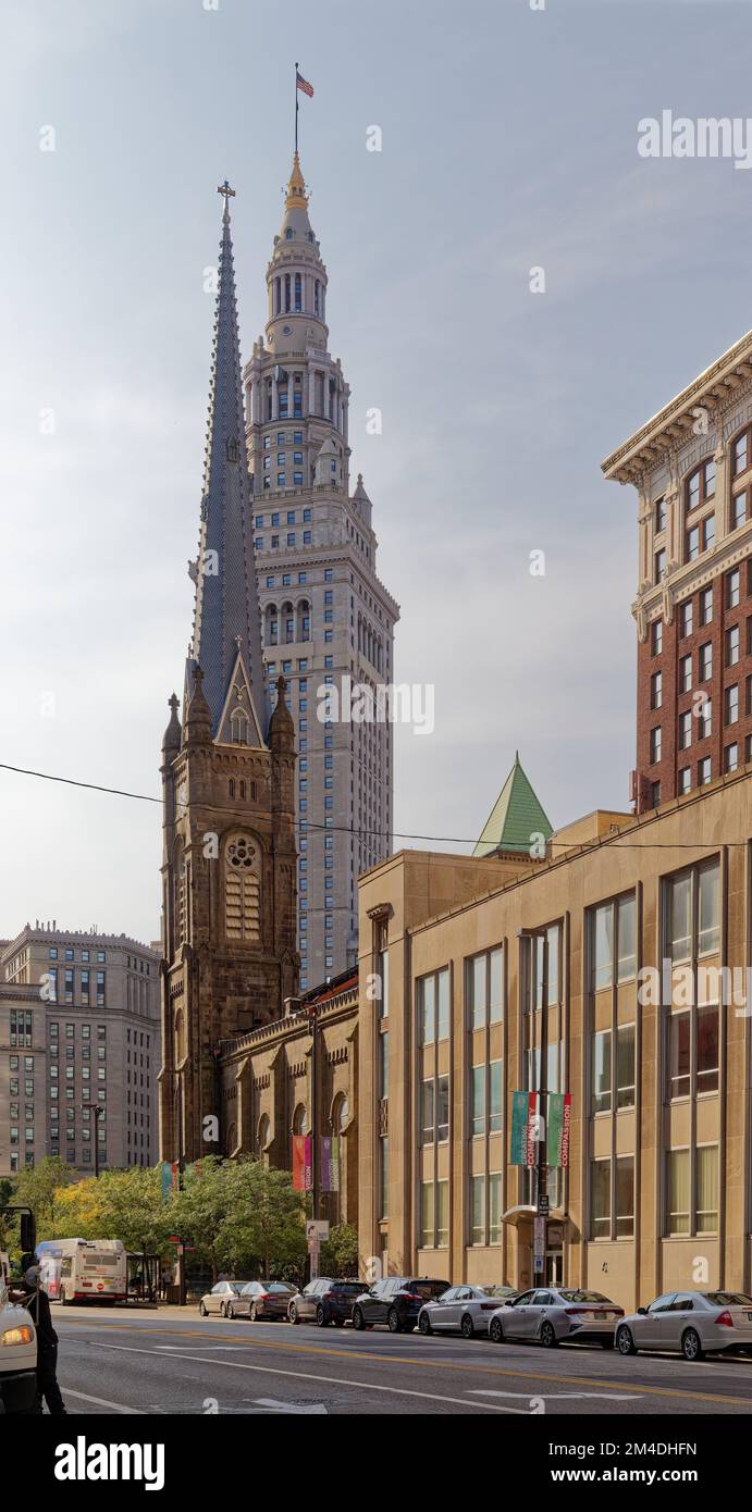 Cleveland landmark Old Stone Church was built in 1855, designed by ...
