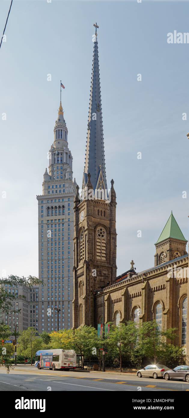 Cleveland landmark Old Stone Church was built in 1855, designed by ...