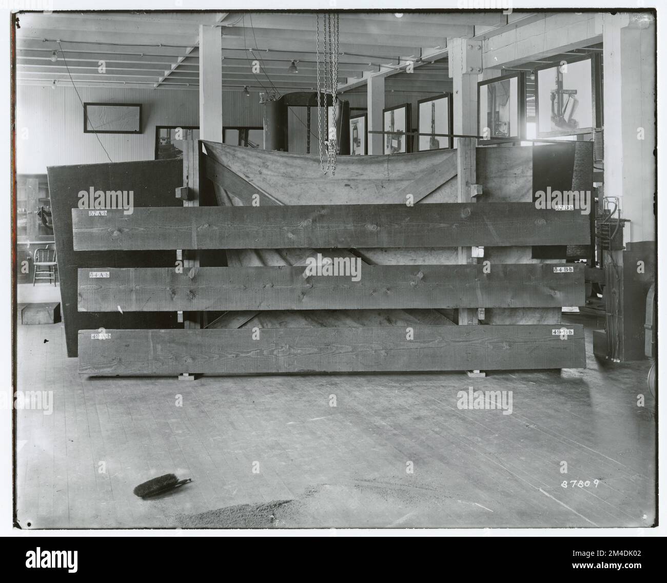 Lab Testing Wood Structural Characters. Photographs Relating to ...