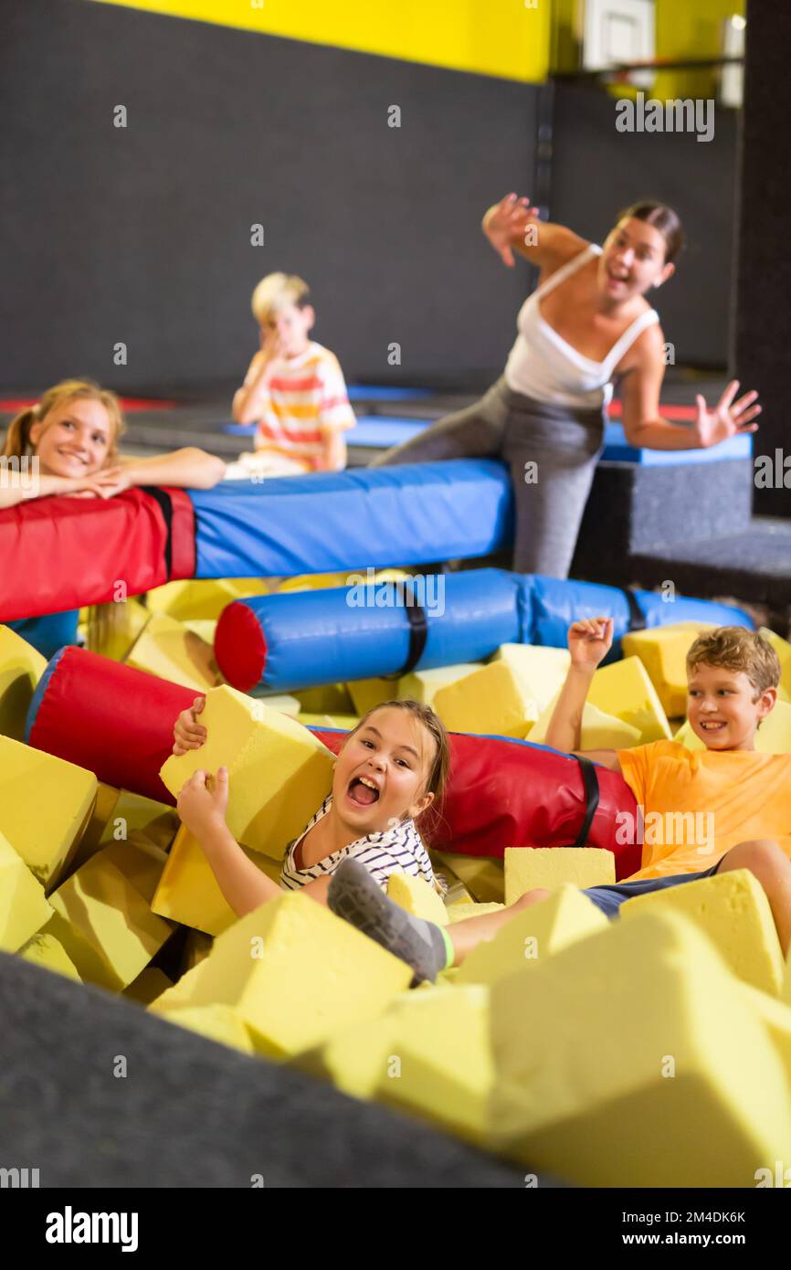 Indoor soft play center children hi-res stock photography and images ...