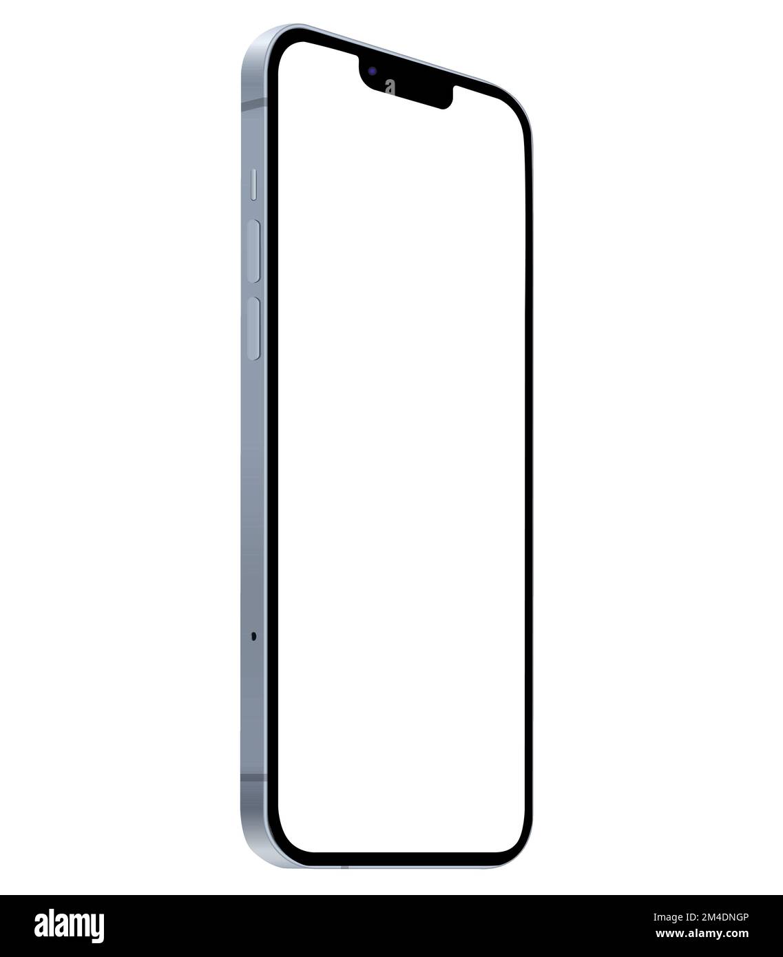 Iphone 14 vector smartphone mockup. 3D illustration of a modern apple ...
