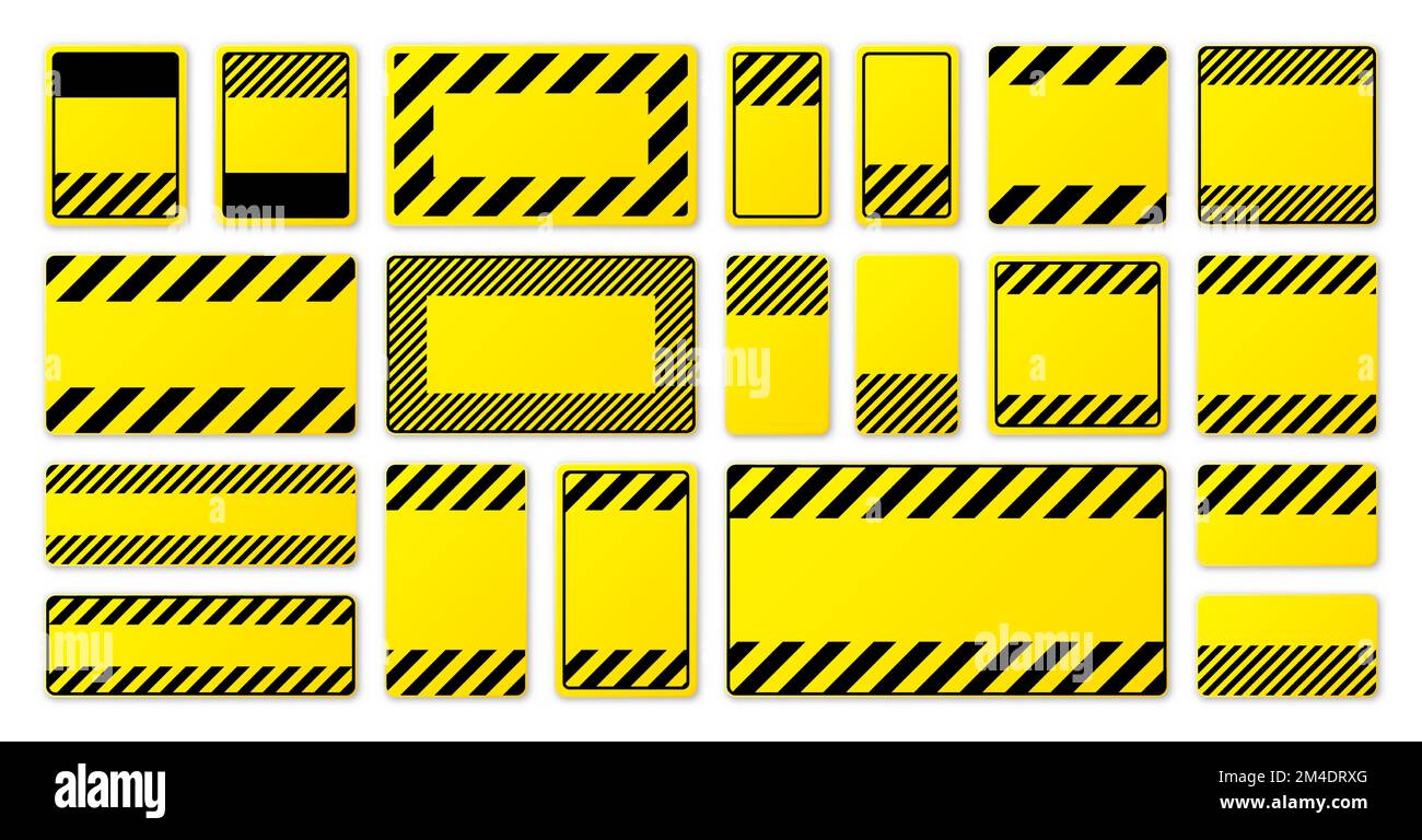 Blank Construction Signs