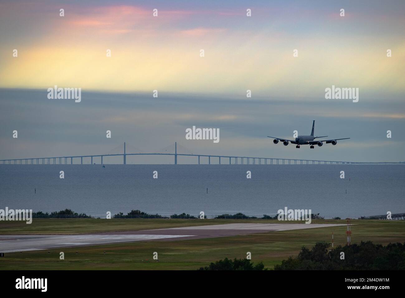 A KC-135 Stratotanker aircraft assigned to the 6th Air Refueling Wing ...